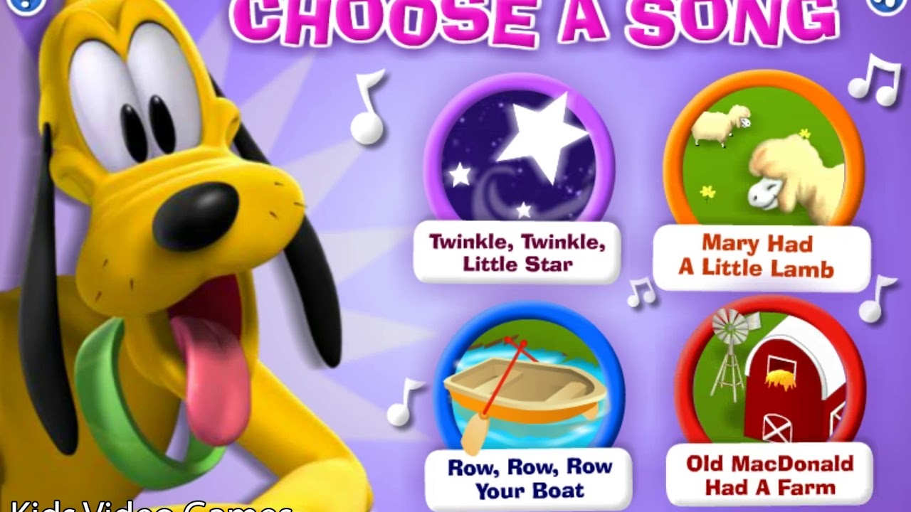 Mickey Mouse Clubhouse Pluto's Musical Maze Video for Children - YouTube