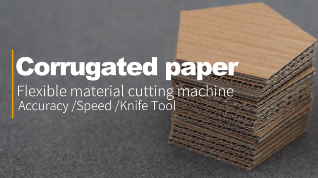 AOL CNC Corrugated paper Cutting machine - YouTube