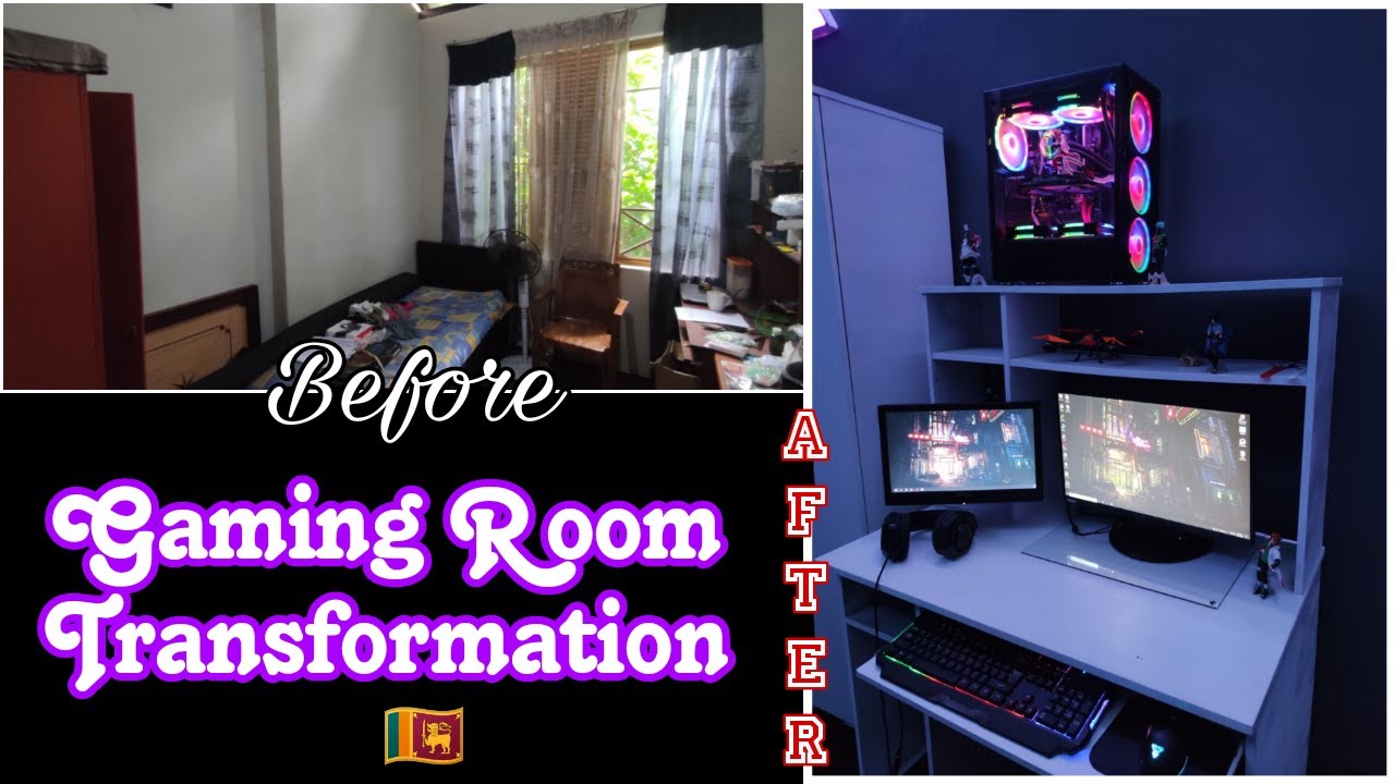 Gaming Room Transformation and PC Build | Sri Lanka - YouTube