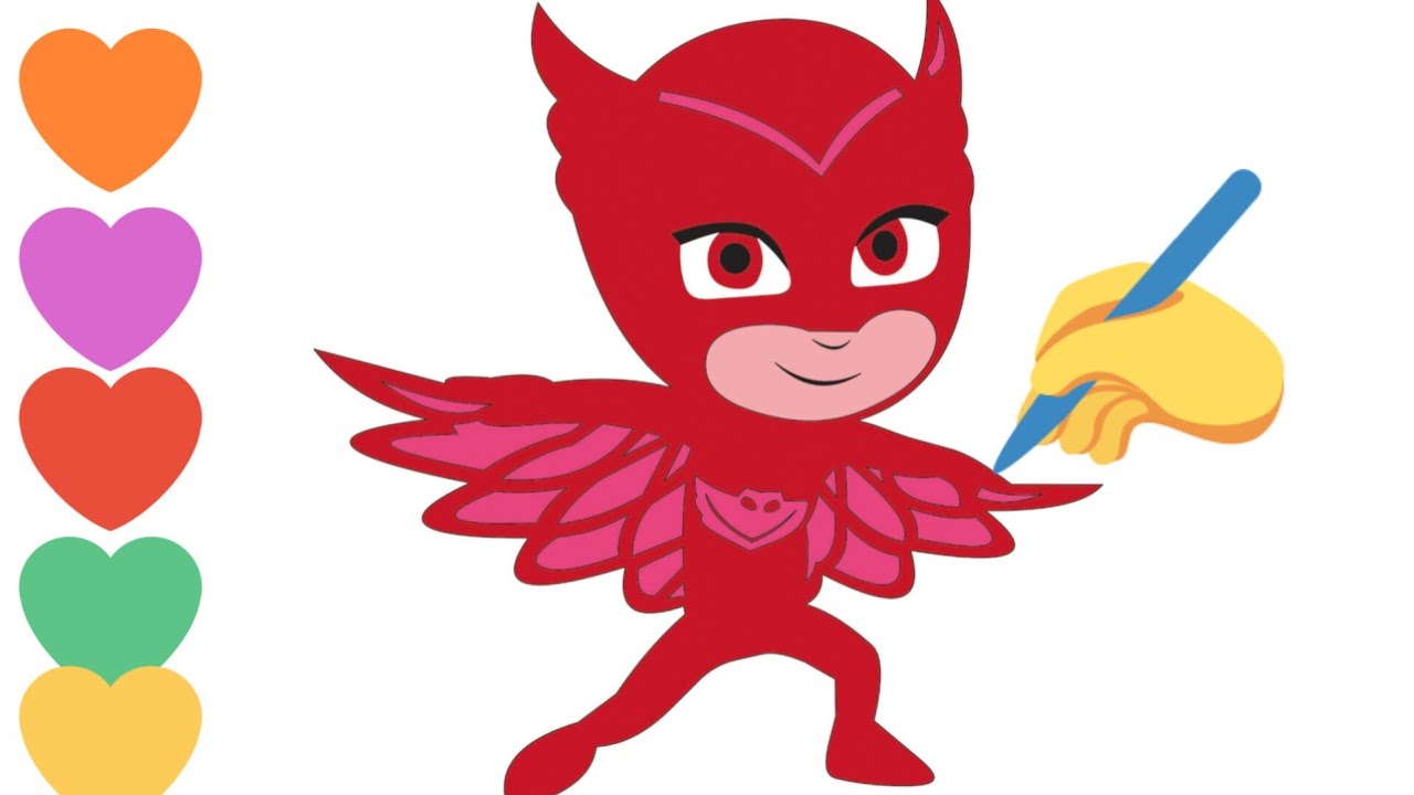 PJ masks catboy,Gekko and Owlette _pJ masks Drawing colouring for kids ...