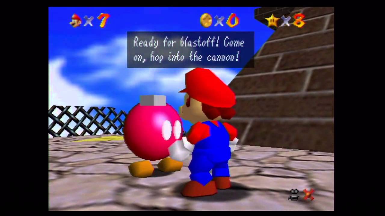Shoot Into the Wild Blue - Super Mario 64 Walkthrough - YouTube