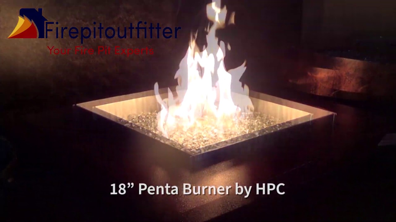 GLACIER FIRE BEADS BURNING IN OUR PARALLAX GAS FIRE PIT - YouTube