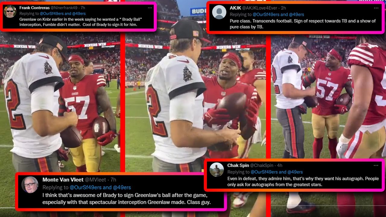 “I went like a little fangirl" Dre Greenlaw Asked Tom Brady to Sign The ...