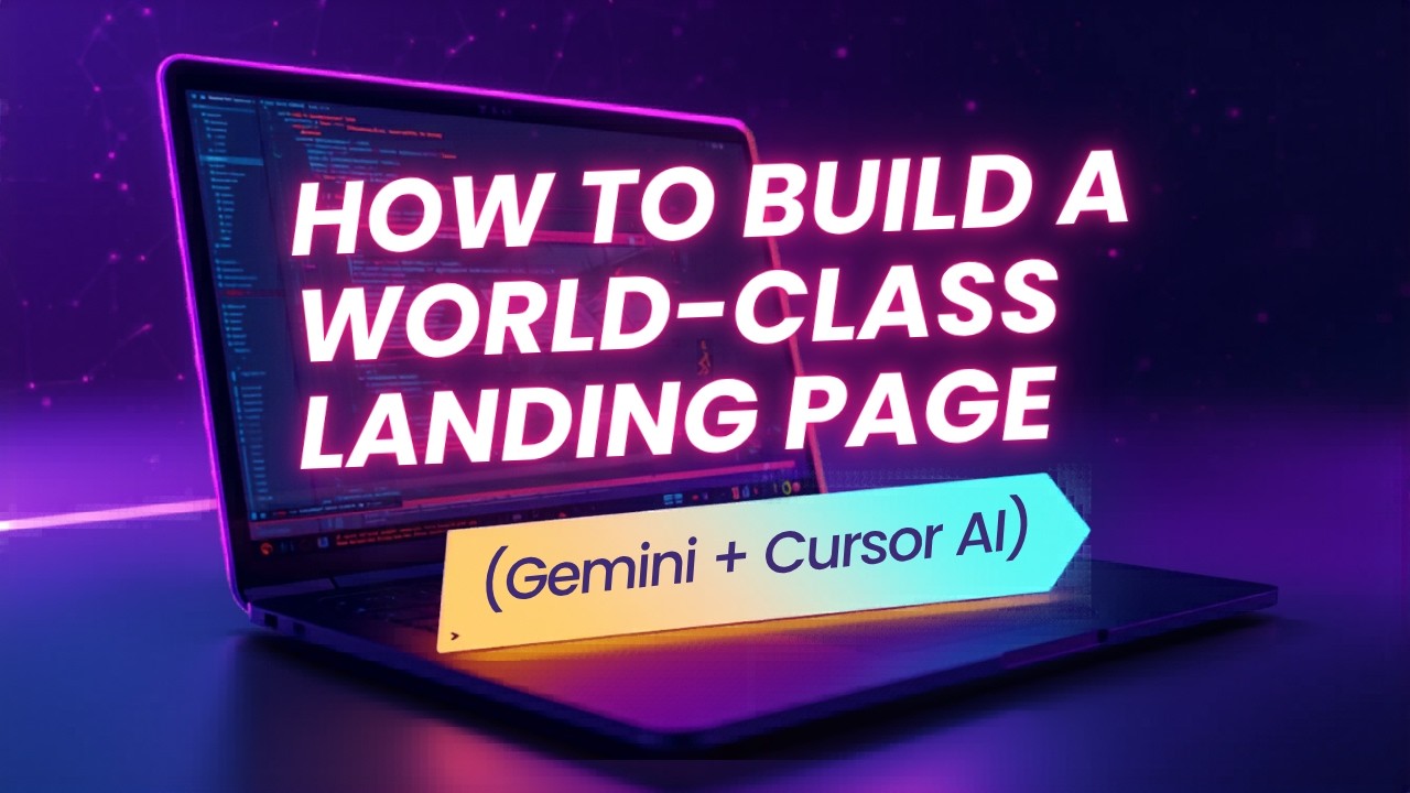How to Build a World-Class Landing Page in 5 Mins using Gemini + Cursor ...