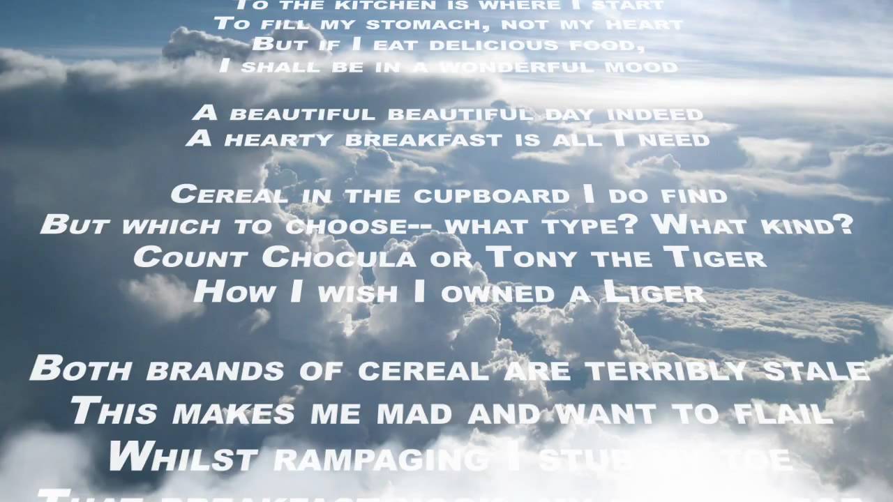 Poem of The Day - A Hardy Breakfast - YouTube