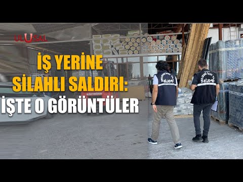 Sinop'ta iş yerine silahlı saldırı: İşte o görüntüler