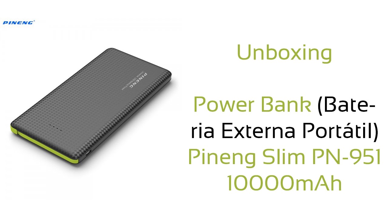 Power Bank (Bateria Externa Portátil) Pineng Slim PN-951 10000mAh ...