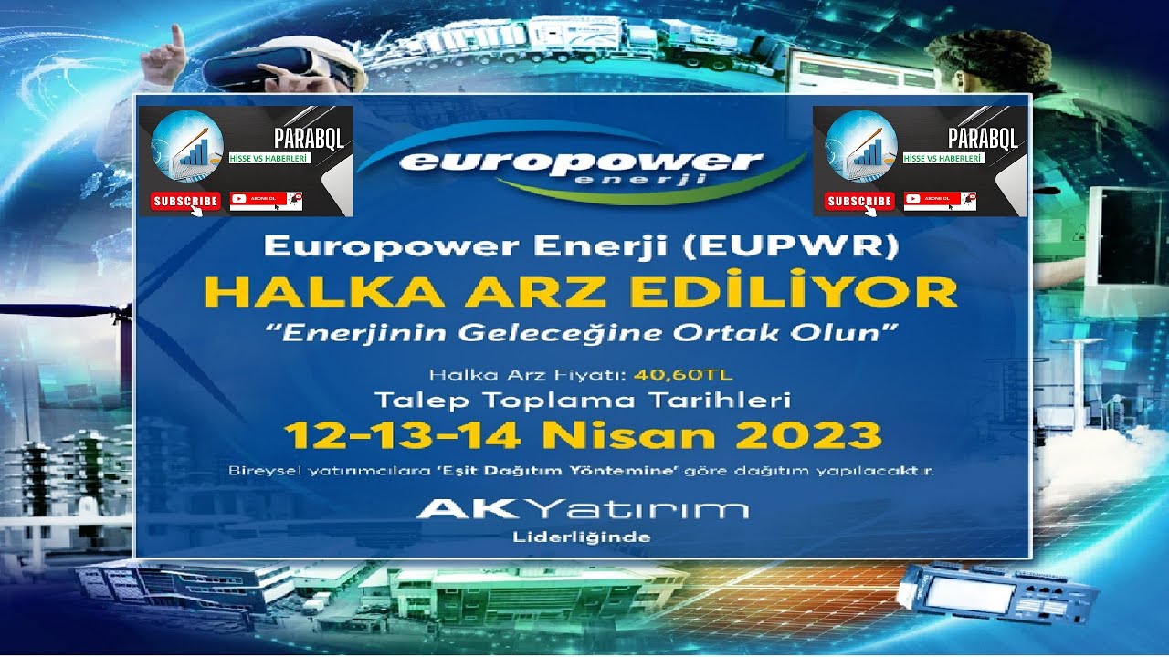 Europower Enerji Halka Arz Tarihi Belli Oldu #europower #eupwr # ...