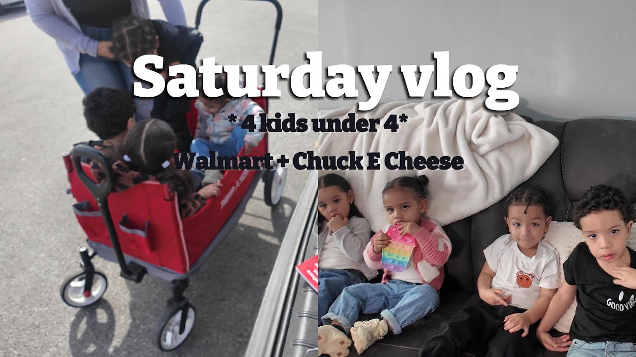 Saturday vlog w/ 4 kids under 4 ! YIKES - YouTube