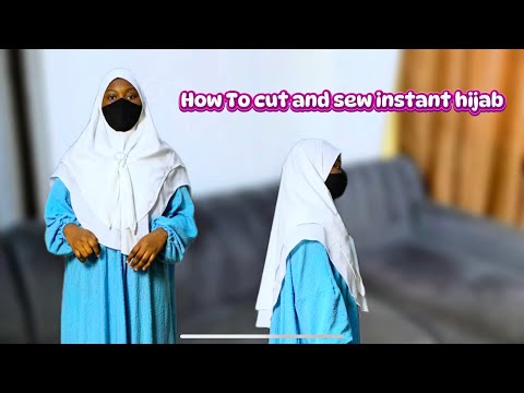 How to cut instant layered Malaysian hijab