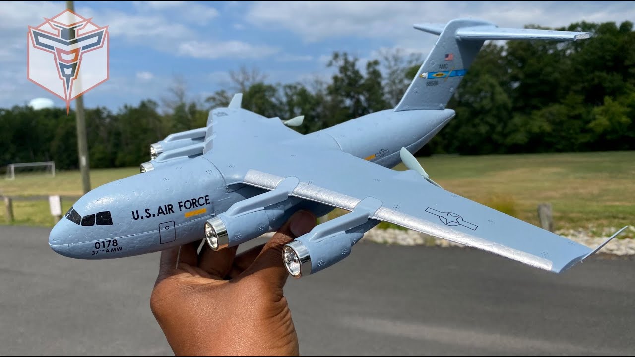 2-Channel RC Airplane C-17: Easy-to-Fly Remote Control Toy Plane - YouTube