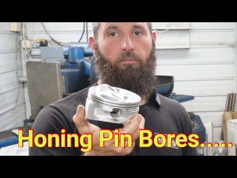 Side Project... Piston Pin Bore Honing - YouTube