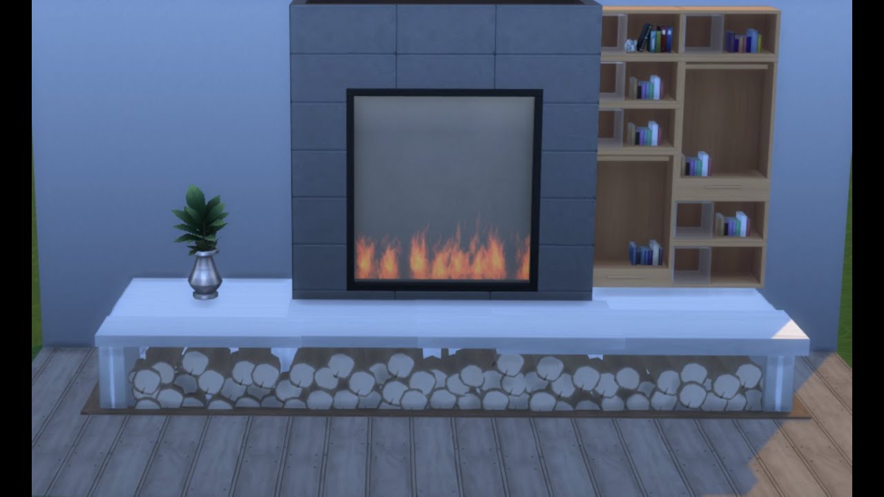 How to build this fireplace Sims 4 speed build tutorial - YouTube