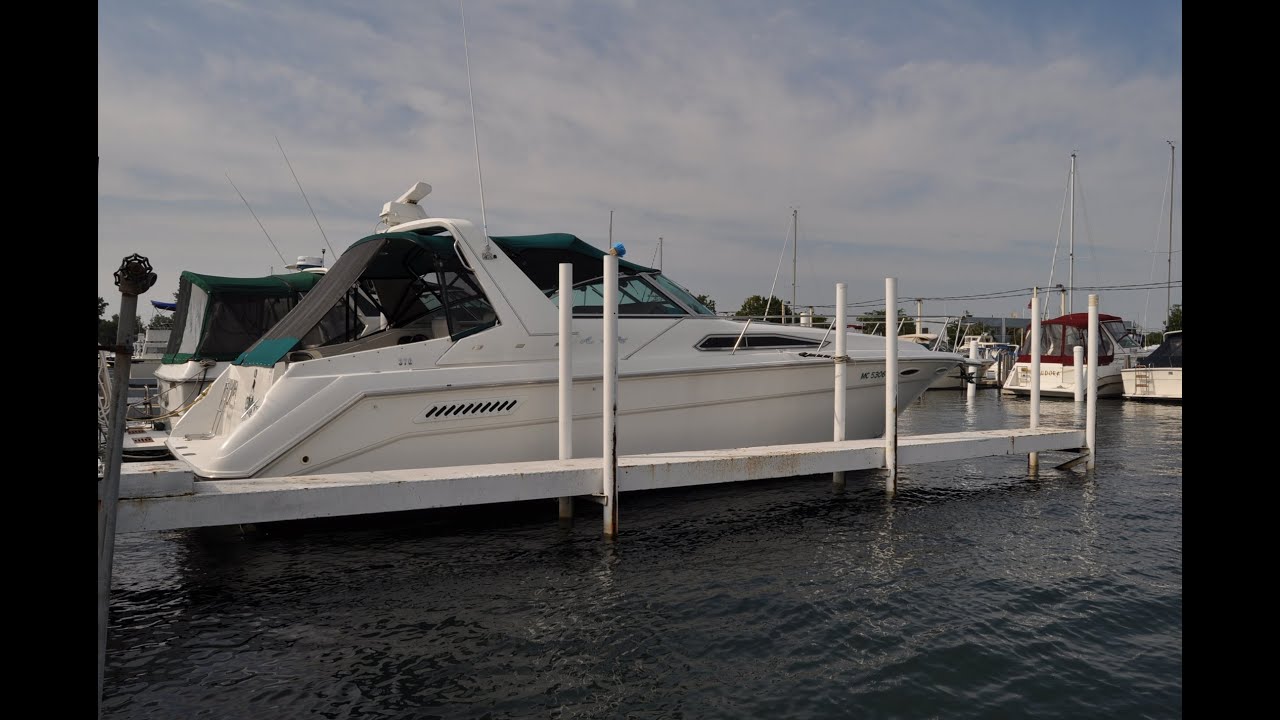 1992 Sea Ray 370 Express Cruiser - YouTube
