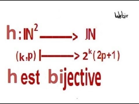 bijectivité de h - YouTube
