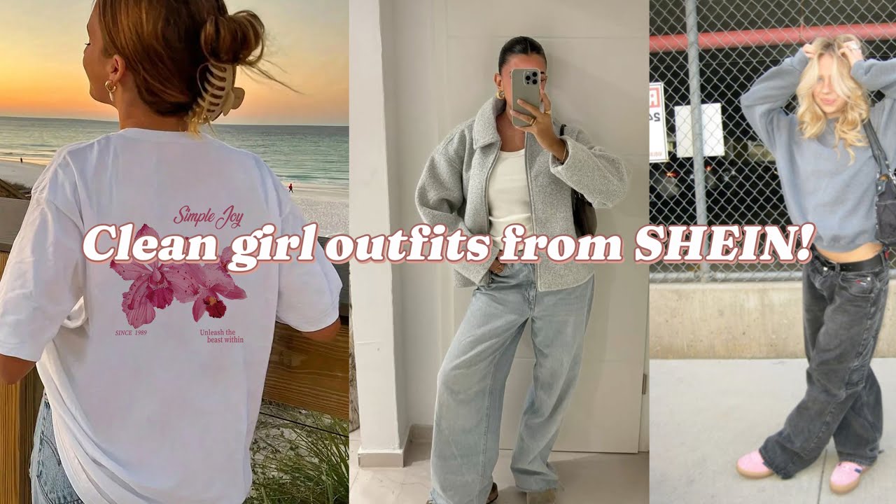 3 clean girl outfits from SHEIN! (with codes!) - YouTube