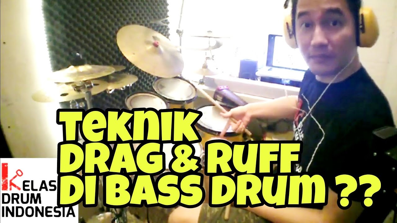 BELAJAR DRUM : DRAG & RUFF di BASS DRUM #drum #drummer #belajardrum # ...