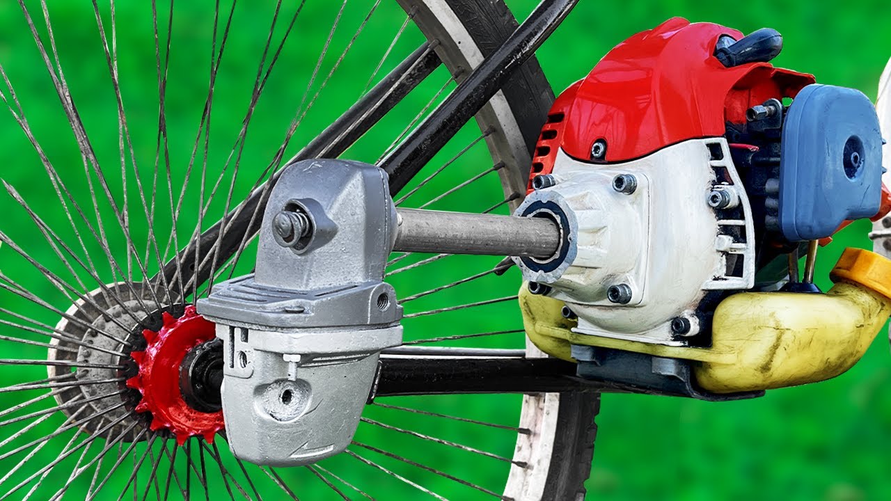 DIY Chainless Bike Motor! Turn Your Bike into a Chainless Drive ...