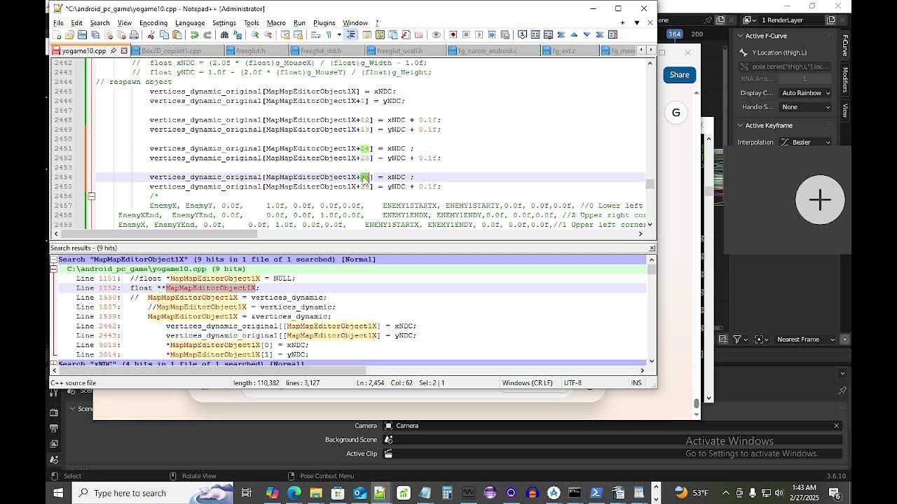 Map Editor working on OpenGL crossplatform stuff and And OpenGLES and physics - YouTube