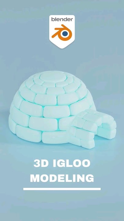 Igloo 3D Modeling - Blender #3d #blender3d #igloo3d - YouTube