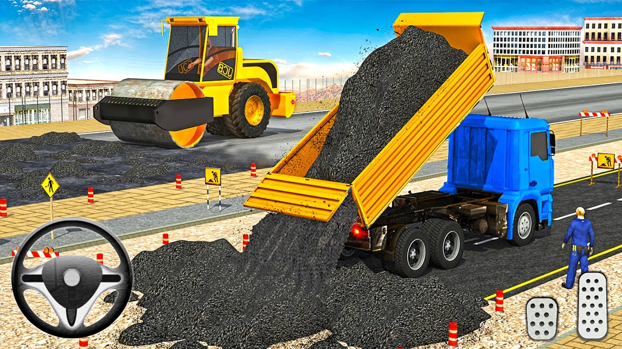 City Construction JCB Backhoe 3D - Heavy Crane Driving Simulator ...