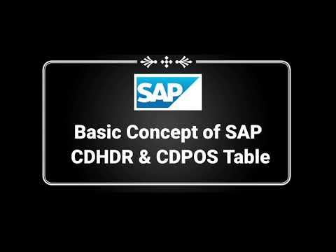 SAP - Basic Concepts of CDHDR and CDPOS Tables- Part 2 - MM02 TCODE ...