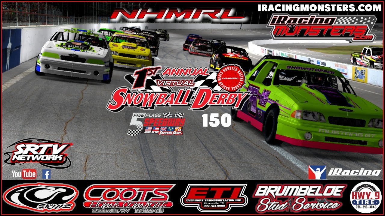 NHMRL - iRacingMonsters.com - Mini Stock 150 Snowball Derby - iRacing ...