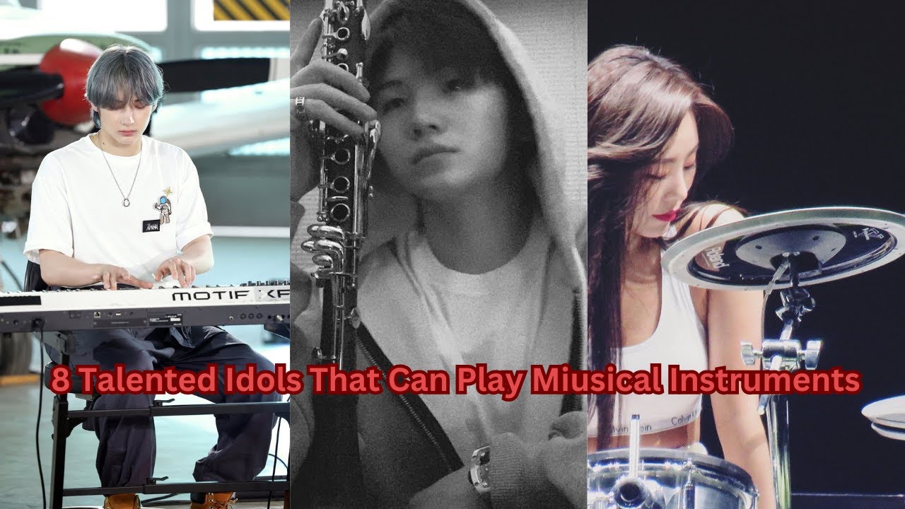 WOW! 8 Talented Idols That Can Play Musical Instruments - YouTube