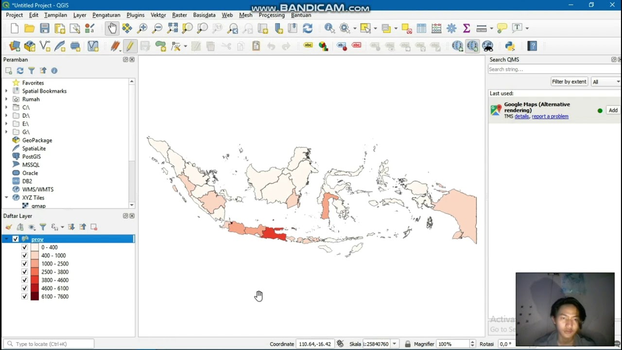Cara membuat peta sebaran covid-19 dengan gradasi warna. QGIS - YouTube
