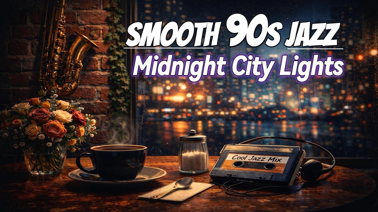 Smooth 90s Jazz | Midnight City Lights | 2 Hour Instrumental Mix - YouTube