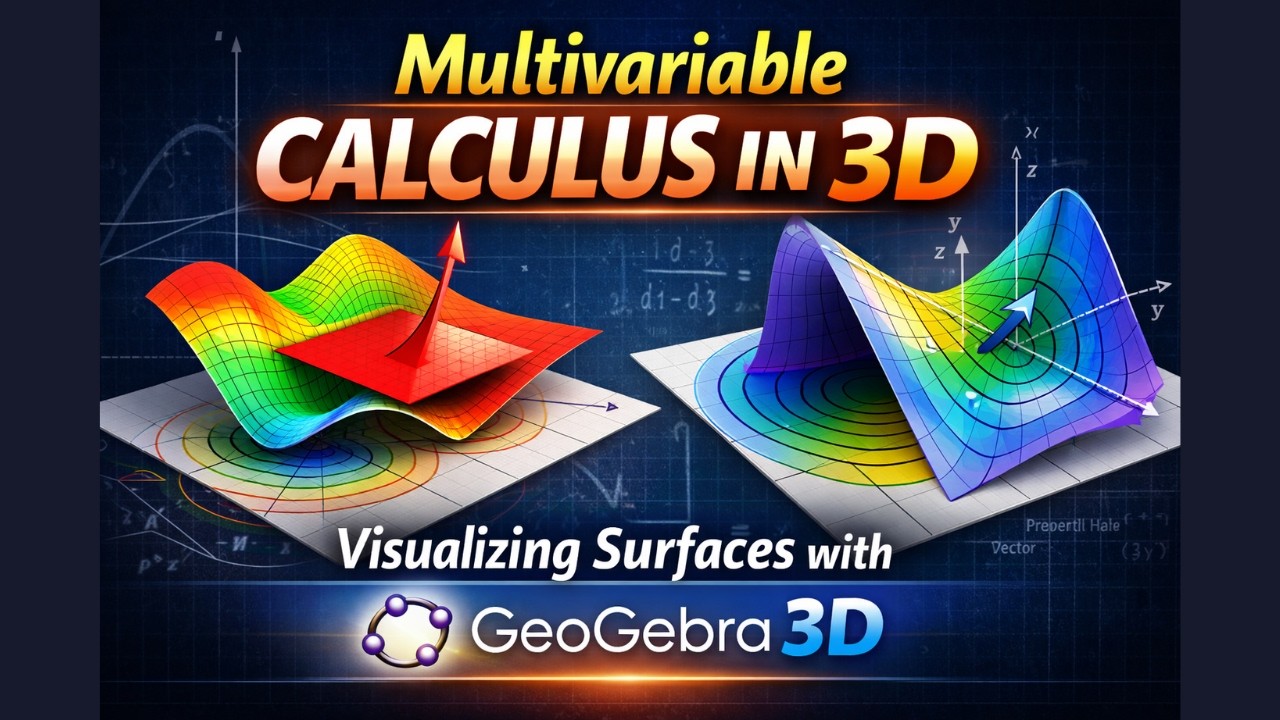 Multivariable Calculus in 3D | Visualizing Surfaces with GeoGebra 3D in ...