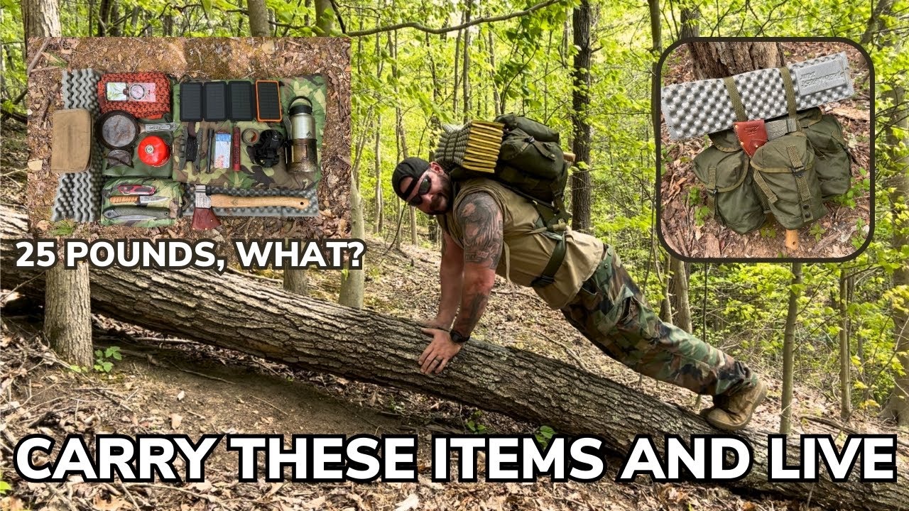 Solo Overnight Using an Ultralight 25 Pound Bushcraft Gear Loadout in ...