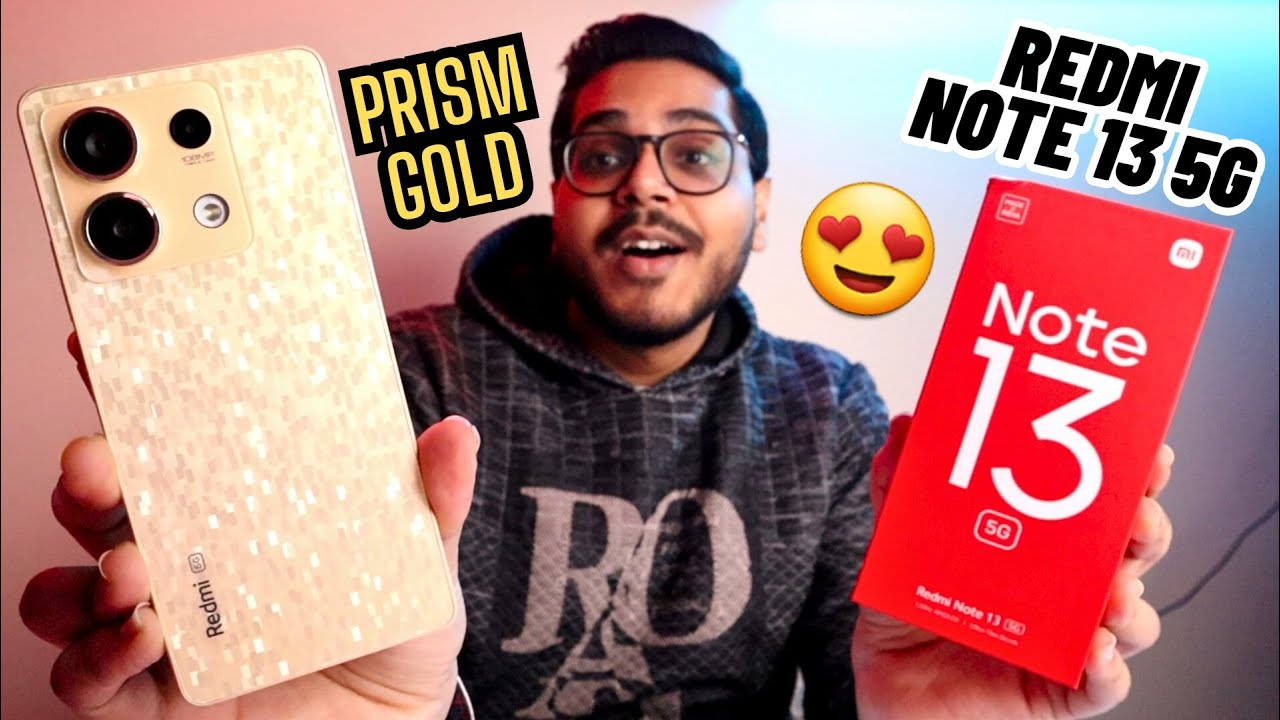 Redmi Note 13 5G Prism Gold (6+128GB) Unboxing and Full Overview😍 | The ...