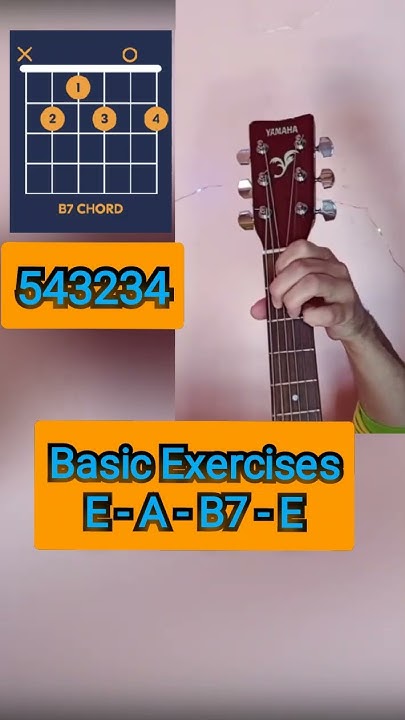 Basic Exercises E - A - B7 - E #shorts #youtubeshorts #guitar #chords ...