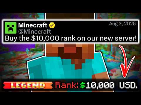 This OFFICIAL Minecraft Server has the Most Expensive Rank I've EVER Seen...