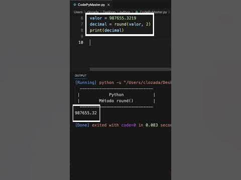 Domina el Método round(): Redondeo de Números en #python #pythontutorial #pythoncoding #python3 ...
