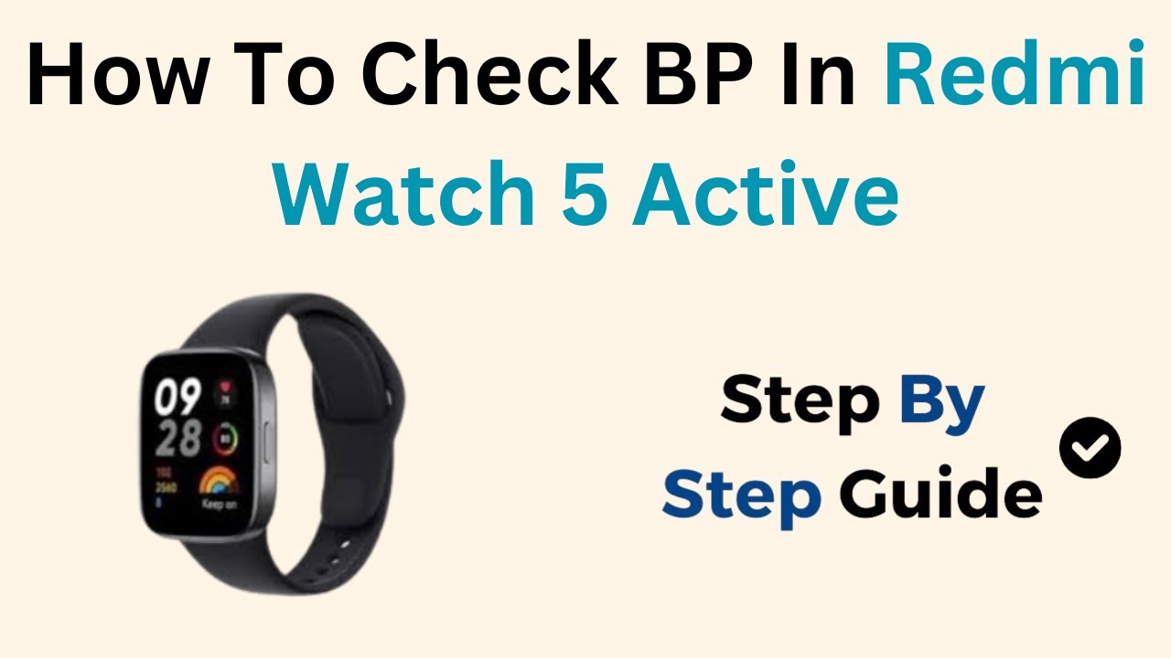 How To Check BP In Redmi Watch 5 Active - YouTube