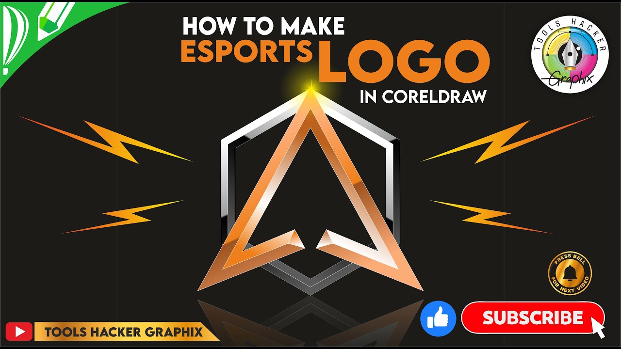 How to make Esports logo in coreldraw | by Tools Hacker Graphix - YouTube