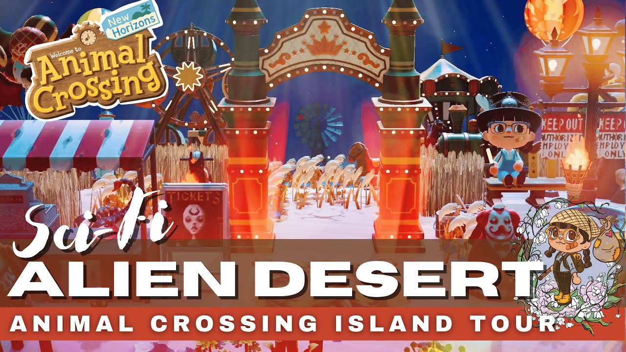 Sci-Fi Desert Alien Animal Crossing Island! #acnh #animalcrossing # ...