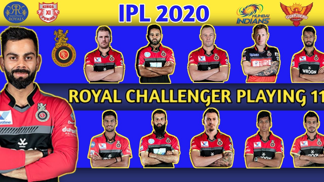 IPL 2020-RCB PERFECT PLAYING 11//ROYAL CHALLENGER BANGALORE - YouTube