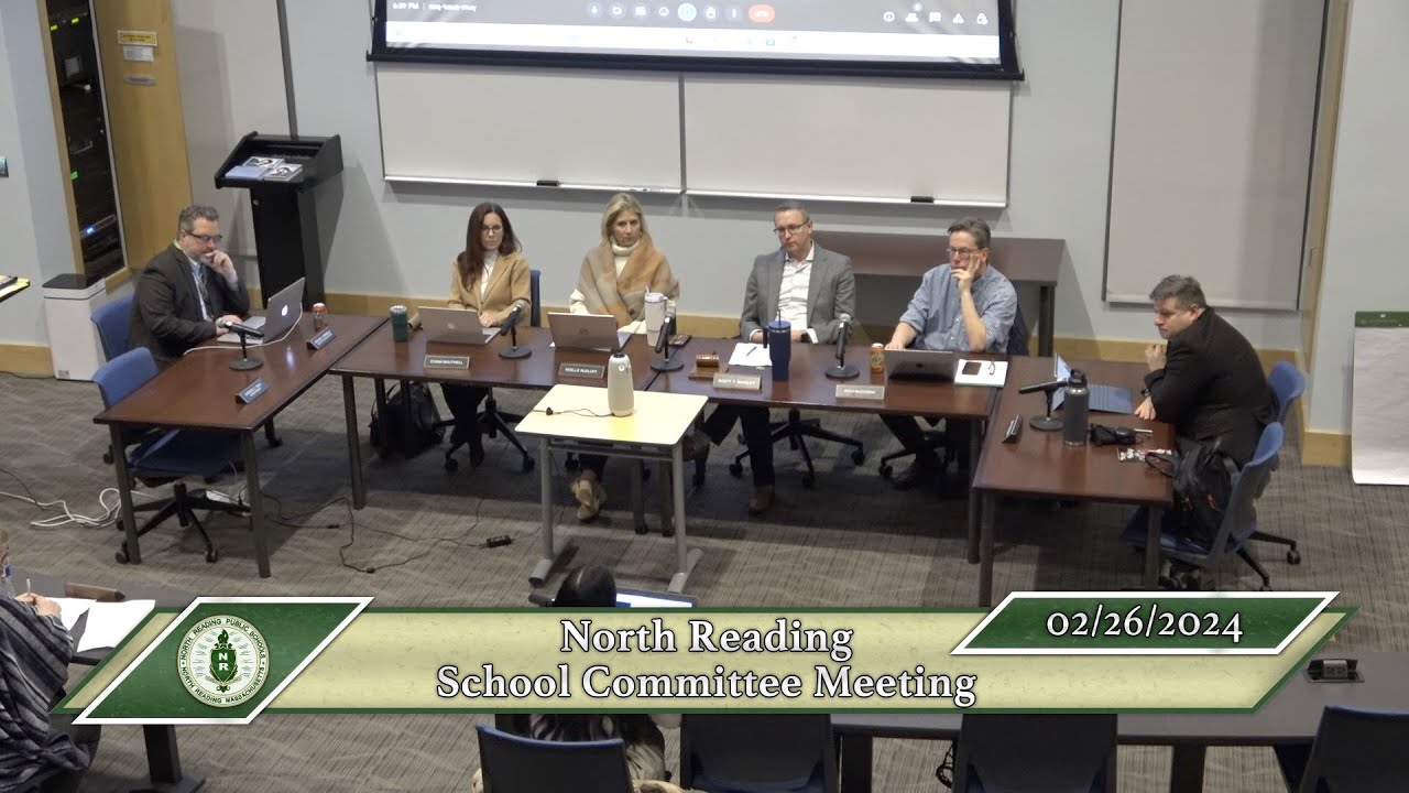 North Reading School Committee Meeting 02/26/24 - YouTube