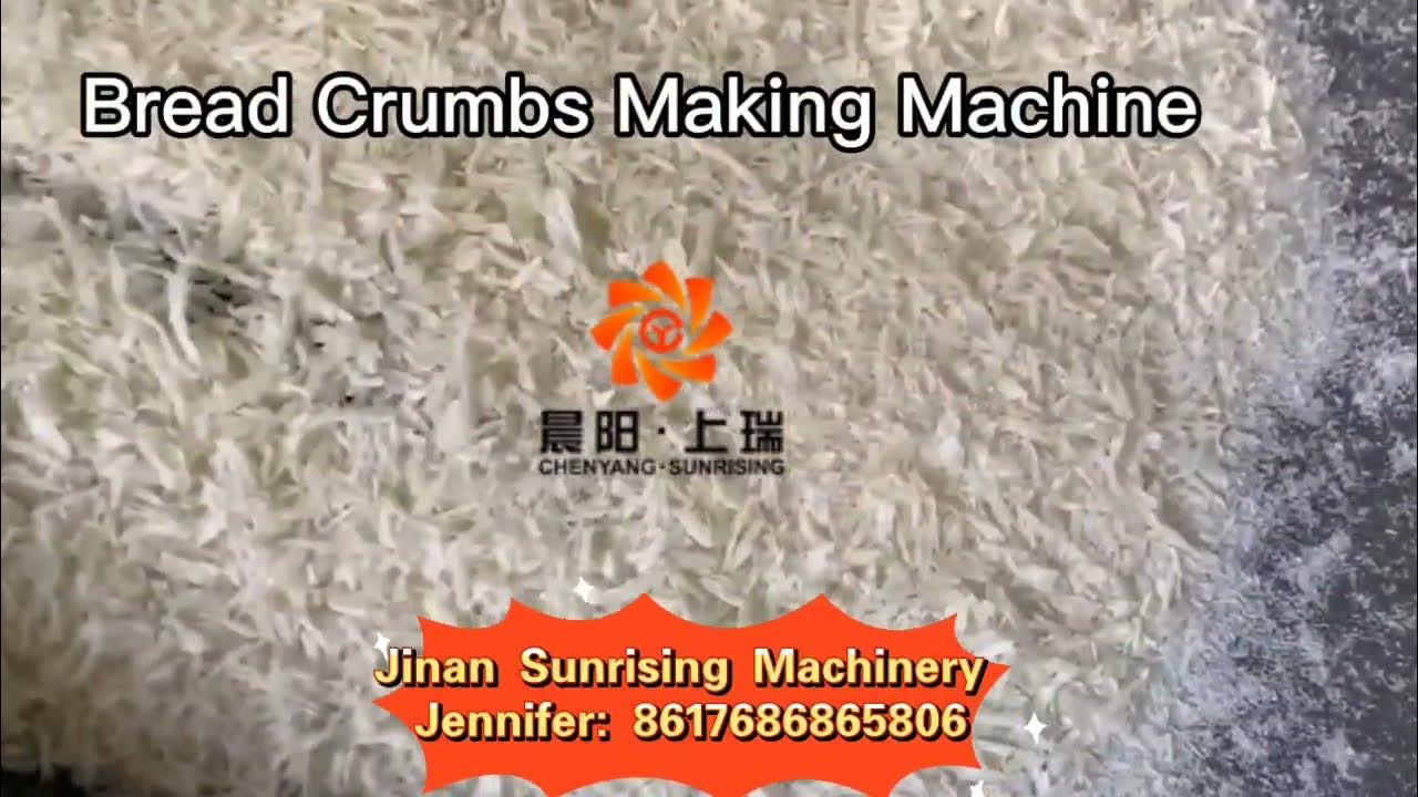 How do we make panko bread crumbs machines production line ? breadcrumbs making machine - YouTube