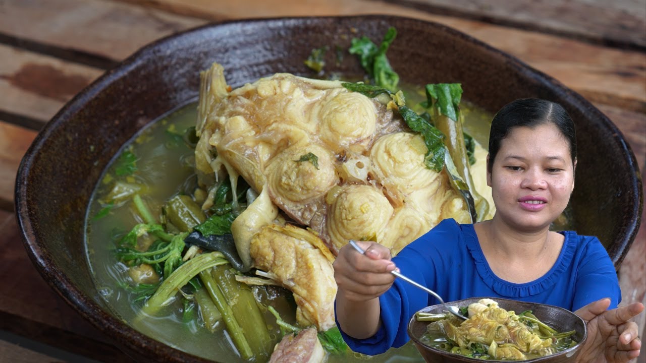 How to cook sour soup fish with water morning glory recipe - Simple ...