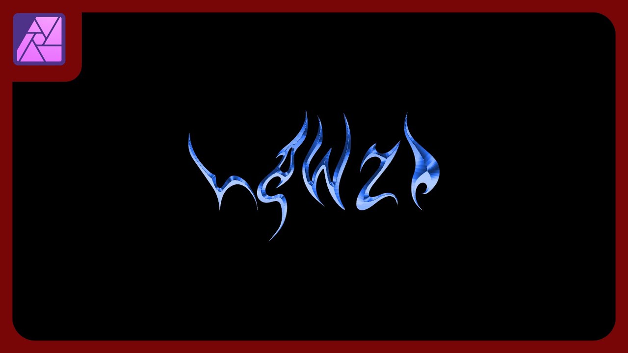 Easy Metallic Chrome text effect | Affinity Photo Tutorial - YouTube