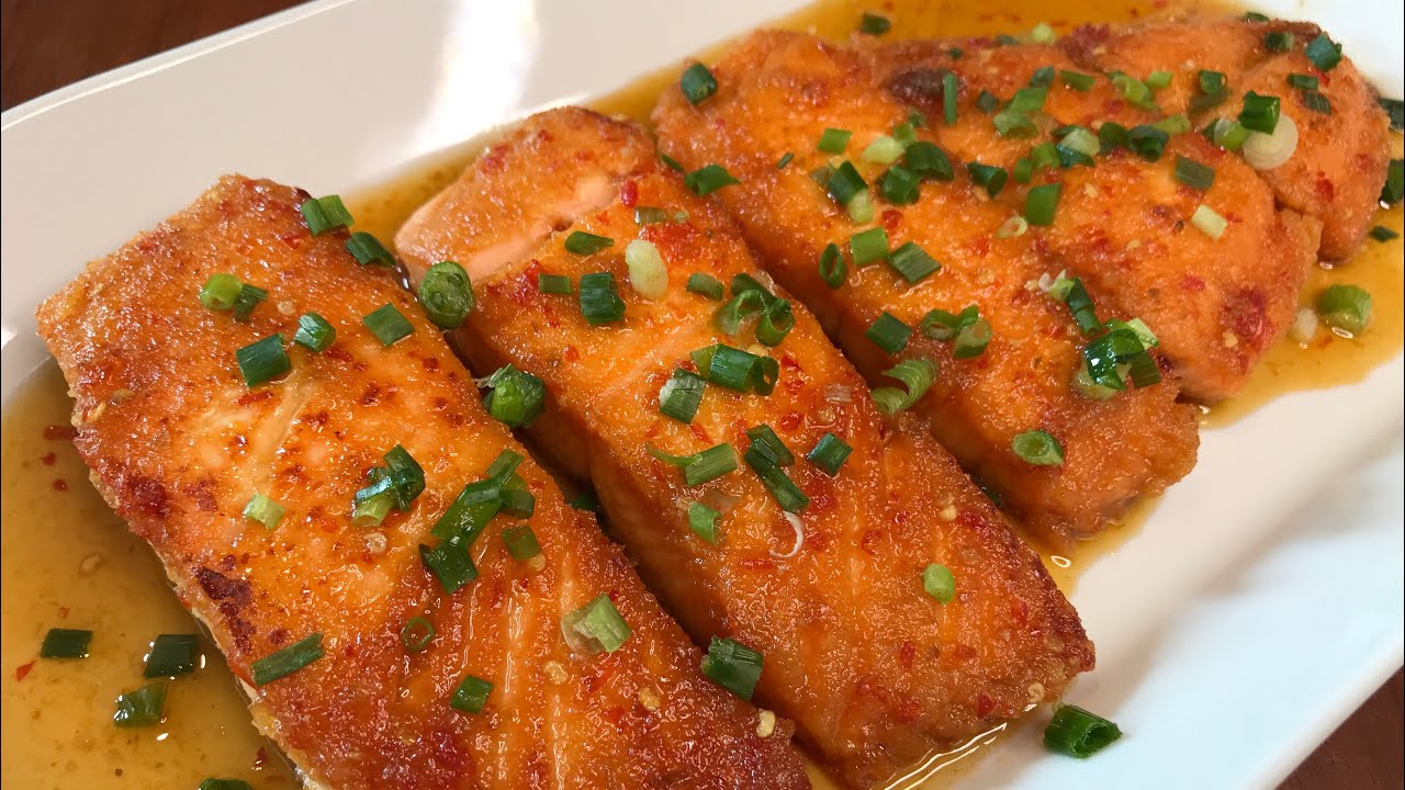 Salmon Fried Fish with Sweet and Sour Sauce Recipe ...