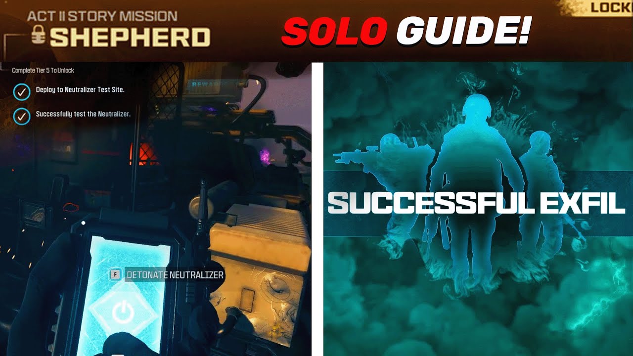 How To Complete SHEPHERD Act 2 Story Misson SOLO! MWZ - YouTube