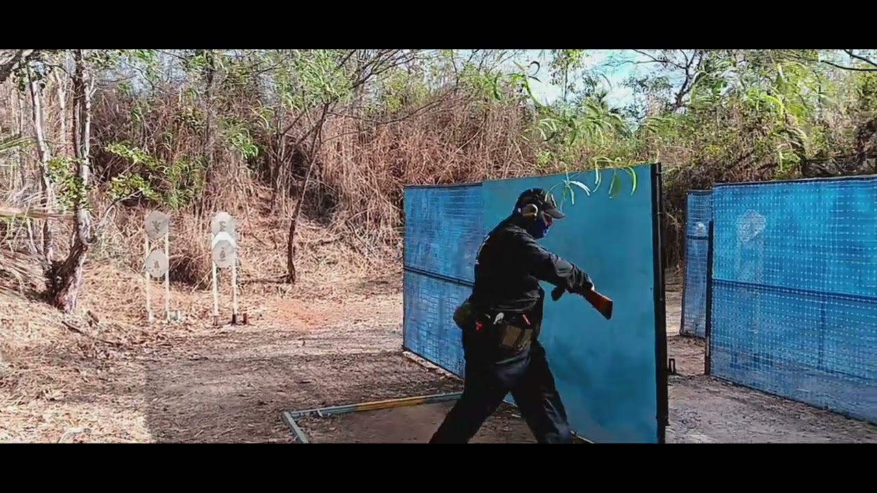 Australia IPSC rifle titles using SKS/SKK pump action. - YouTube