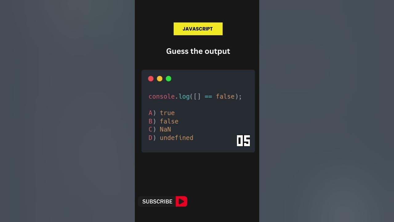 Test Your Javascript Knowledge: MCQ #80 - YouTube