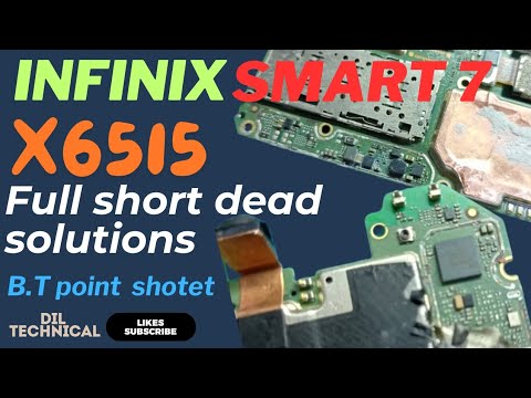 Infinix smart 7(x6515) full short dead problem // Infinix X6515 dead ...