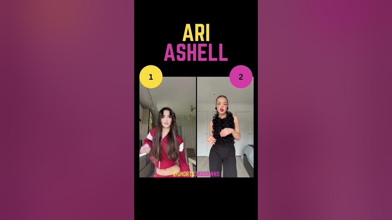 Ari Cryztal 🧡💥 vs. Ashell 💖😎 Dance Riverdance Challenge Rate 1👇 or 2👇 #tiktok #dance #shorts # ...